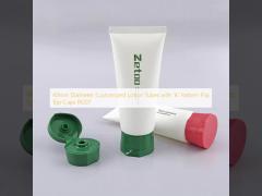 Round Skincare Tube Packaging Customized Lotion Tubes With Flip Top Caps