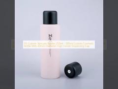 Garrafas personalizadas de cuidados com a pele em PE 250 ml - 500 ml garrafa cosmética personalizada com tampa de distribuição de 40 mm de diâmetro