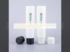 Frascos de skincare vazios de 100ml - 250ml, frascos de produtos de beleza personalizados com tampa dispensadora central