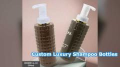 Luxury 500ml PET Shampoo Bottles Custom Design