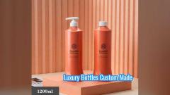 Custom 1200ml PE Lotion Bottle With Pump
