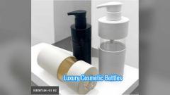 Custom PE Bottles With Pump Luxury Cosmetics