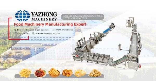 Quality Yazhong Industrial Full Automatic Fried Potato Chips Making Machine Production for sale