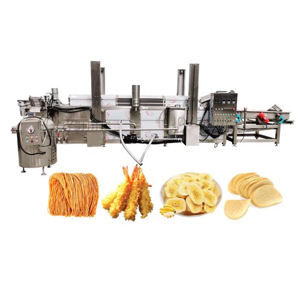 Quality 100kg/h Double Tanks Industrial Potato Frying Machine Deep Fryer for Restaurant for sale