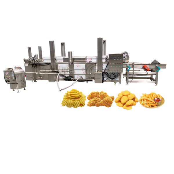 Quality 100kg/h Double Tanks Industrial Potato Frying Machine Deep Fryer for Restaurant for sale
