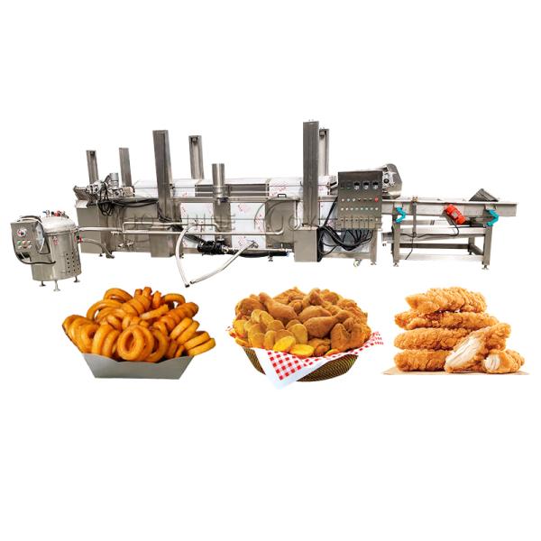 Quality 100kg/h Double Tanks Industrial Potato Frying Machine Deep Fryer for Restaurant for sale
