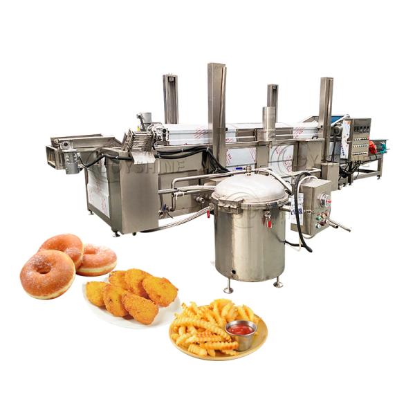Quality 100kg/h Double Tanks Industrial Potato Frying Machine Deep Fryer for Restaurant for sale