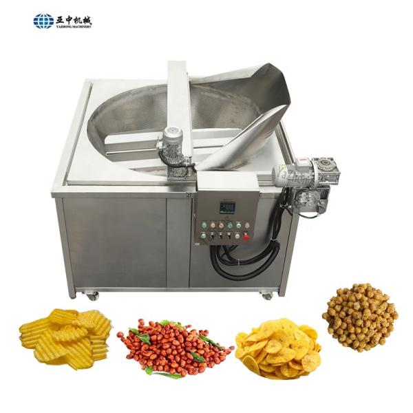 Quality Full Automatic Industrial Snacks Potato Chips Batch Fryers for sale