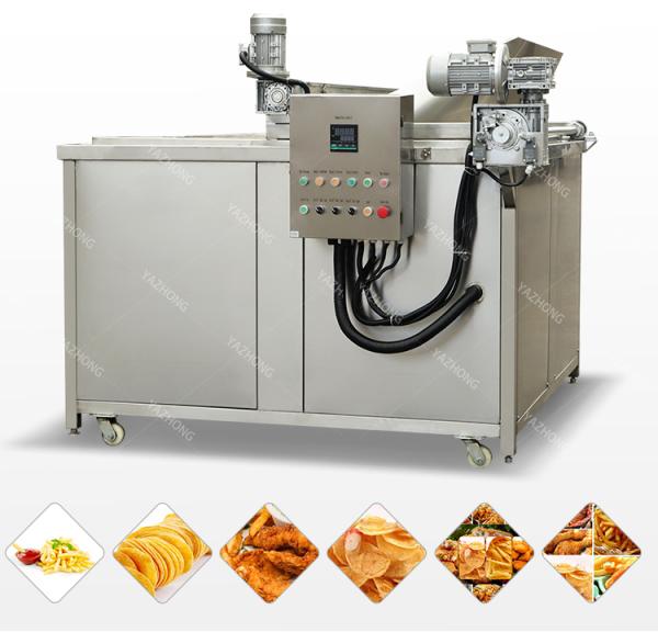 Quality Full Automatic Industrial Snacks Potato Chips Batch Fryers for sale