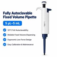 China Fully Autoclavable Fixed Volume Pipette Repetitive Liquid Handling Device for sale
