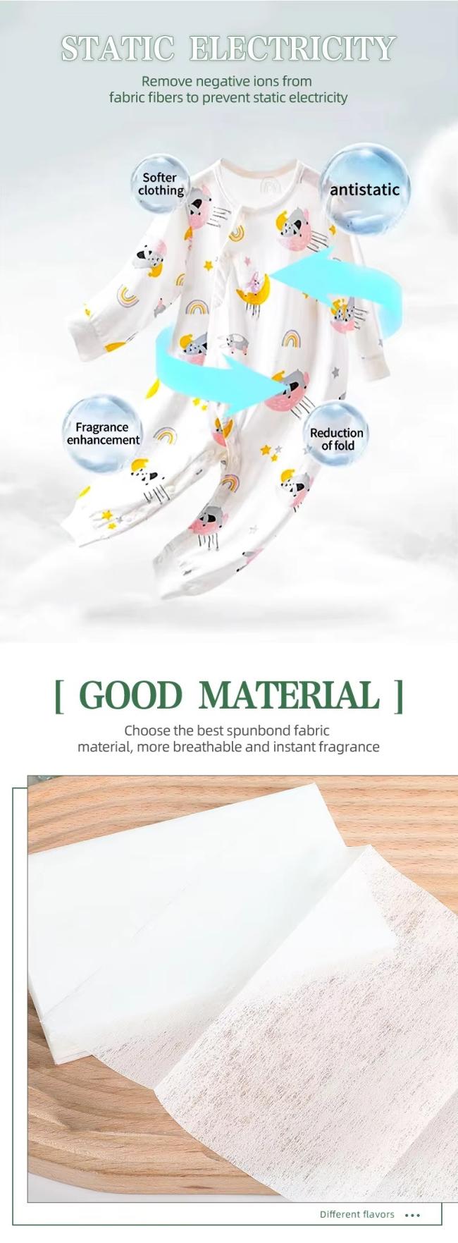 Softener sheets production process