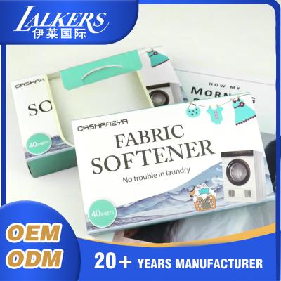 China Customizable Fabric Softener Dryer Sheets Sustainable Water Soluble for sale