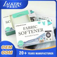 China Industrial Fabric Softener Dryer Sheets 9.45×6.3 Inches - Anti-Static, Fresh Scent, 40-160 Sheets per Box for sale