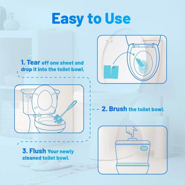 Quality Multi Functional Toilet Bowl Cleaner Strips Quick Dissolve Disposable for sale