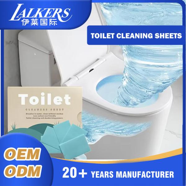 Quality Customized Toilet Cleaning Sheets Long Lasting Scent Toilet Bowl Strips for sale