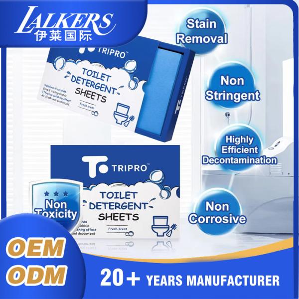 Quality OEM Septic Safe Toilet Cleaning Sheets Remove Odors Toilet Cleaner Sheets for sale