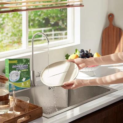 China Dishwasher Detergent Sheets Natural Formula Solid Dishwasher Detergent Strips for sale