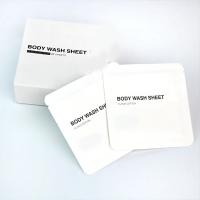 China Custom Body Wash Sheets 11×7 cm Biodegradable with Lemon Fragrance - 30/60 Sheets per Box for sale