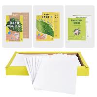 China Custom Solid Hand Soap Sheets 9.45x6.3 Inch Dissolvable Effervescent Foaming Tablets with Fresh Scent for sale