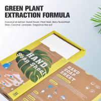 China Custom Solid Hand Soap Sheets 9.45x6.3 Inch Dissolvable Effervescent Foaming Tablets with Fresh Scent for sale