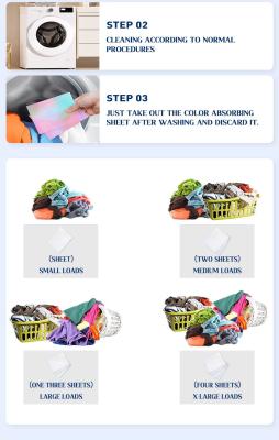 China Anti Staining Color Absorbing Laundry Sheets Dyeing Proof Eco Friendly for sale