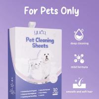 China Eco-Friendly Pet Cleaning Sheets 9.45x6.3 Inch Biodegradable Hypoallergenic with Fresh Scent for sale