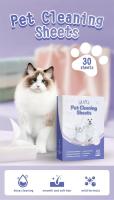 China Eco-Friendly Pet Cleaning Sheets 9.45x6.3 Inch Biodegradable Hypoallergenic with Fresh Scent for sale