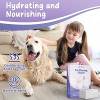 China Eco-Friendly Pet Cleaning Sheets 9.45x6.3 Inch Biodegradable Hypoallergenic with Fresh Scent for sale