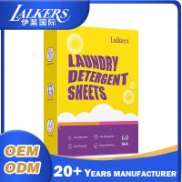 China Disposable Laundry Sheets Eco Friendly Remove Odor And Dirty Customizable for sale