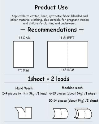 China Powerful Cleaning Eco Laundry Sheets Scented Concentrated Oxygenating for sale