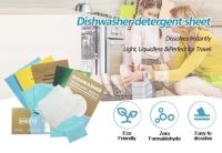 China Custom Eco-Friendly Dishwashing Detergent Sheets 9.45×6.3 Inch Biodegradable Hypoallergenic Formula for sale