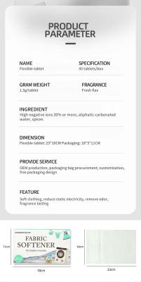 China Daily Household Fabric Softener Dryer Sheets Concentrated Laundry Softener Sheets for sale