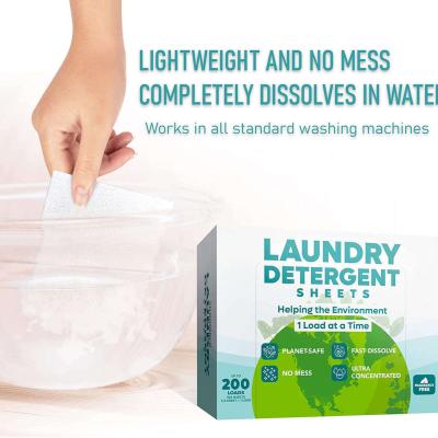 중국 환경 친화적 인 생분해성 슈퍼 콘덴스 된 세탁용 세탁용 용품 시트/스트립 판매용