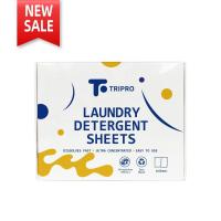 China Eco Friendly Disposable Hypoallergenic Solid Laundry Detergent Sheets Biodegradable Vegan for sale