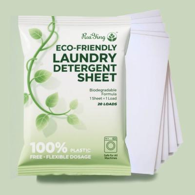 China Biodegradable Non-woven Fabric Laundry Detergent Sheets Strip Eco Friendly for sale