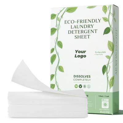 China Laundry Detergent Sheets Fragrance-Free Disposable Travel Essential Cleaning for sale