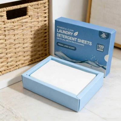 China Bulk biodegradable laundry sheets offer custom cleaning for stubborn household stains for sale