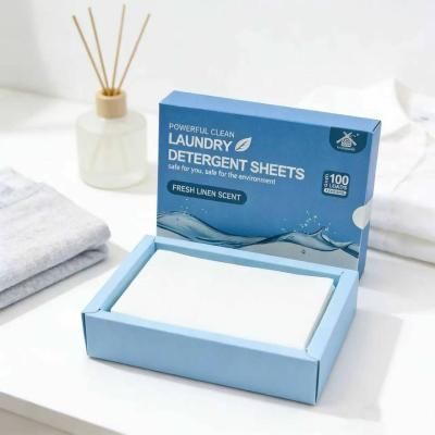 China Custom branded eco laundry sheets provide professional cleaning for home and business for sale