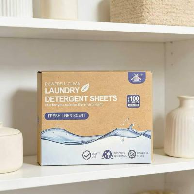 China Custom Branded Custom strength laundry sheets wholesale clean deeply and remove embedded stains easily for sale