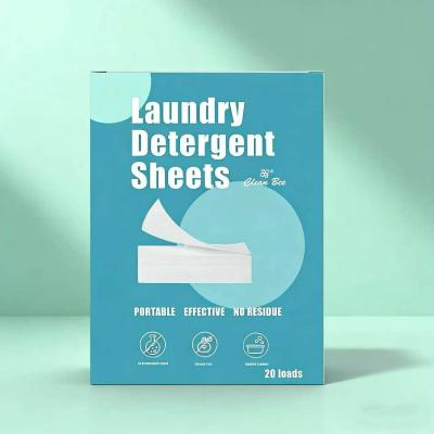 China Eco-Friendly Laundry Detergent Sheets with Powerful Stain Fighting and Customizable Fragrance for sale