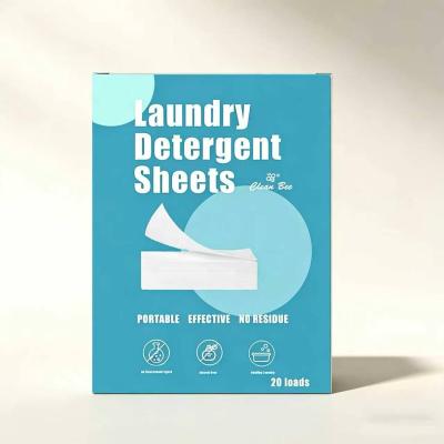 China Eco-Friendly Deep Cleaning Compact Laundry Detergent Sheets for Fresh Clothes for sale
