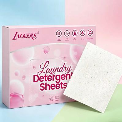 China Non-toxic Eco-Friendly Laundry Detergent Sheets Remove Stubborn Stains Without Harmful Chemicals for sale