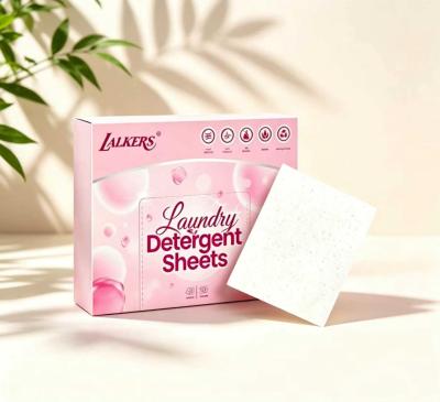 China Deep Cleaning Eco-Friendly Compact Laundry Detergent Sheets for Fresh Clothes for sale