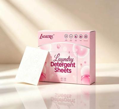 China Eco-Friendly Laundry Detergent Sheets with Powerful Stain Fighting & Compact Lightweight Design for sale