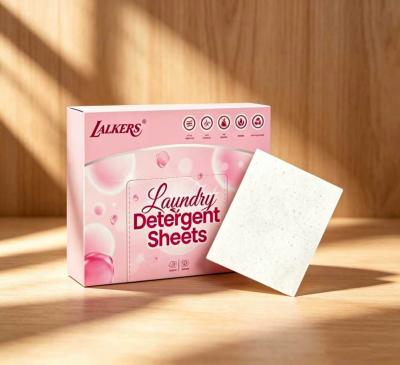 China 11*14cm Laundry Detergent Sheets with 2.8-3g/sheet and 50% Active Matter for Powerful Stain Removal for sale