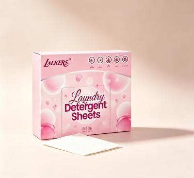 China Plant Based Laundry Detergent Sheets in 11*14cm Size with 50% Active Matter for Deep Stain Removal for sale