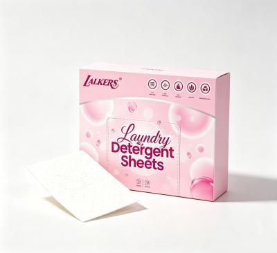 China Natural Formula Laundry Detergent Sheets with Strong Cleansing Power and Eco-Friendly Design for sale