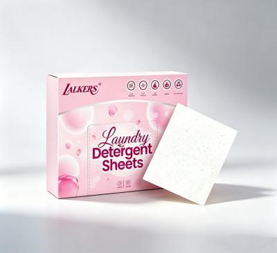 China Eco-Friendly Laundry Detergent Sheets with Customizable Fragrance for Strong Cleansing for sale