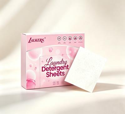 China Eco-Friendly Biodegradable Laundry Detergent Sheets with Strong Cleansing Power for Gentle Fabric Care for sale