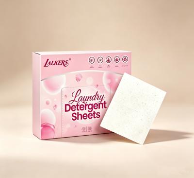 China Biodegradable laundry detergent sheets with deep cleaning action and customizable fragrance for eco-friendly laundry for sale